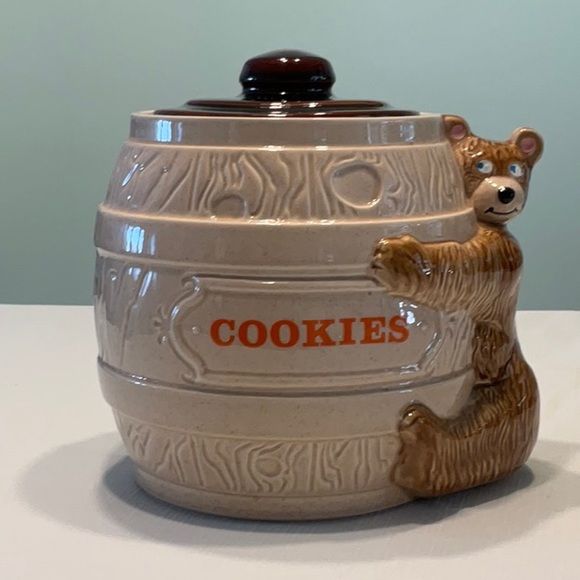USA | Kitchen | Teddy Bear Honey Pot Cookie Jar Ceramic Vintage | Poshmark